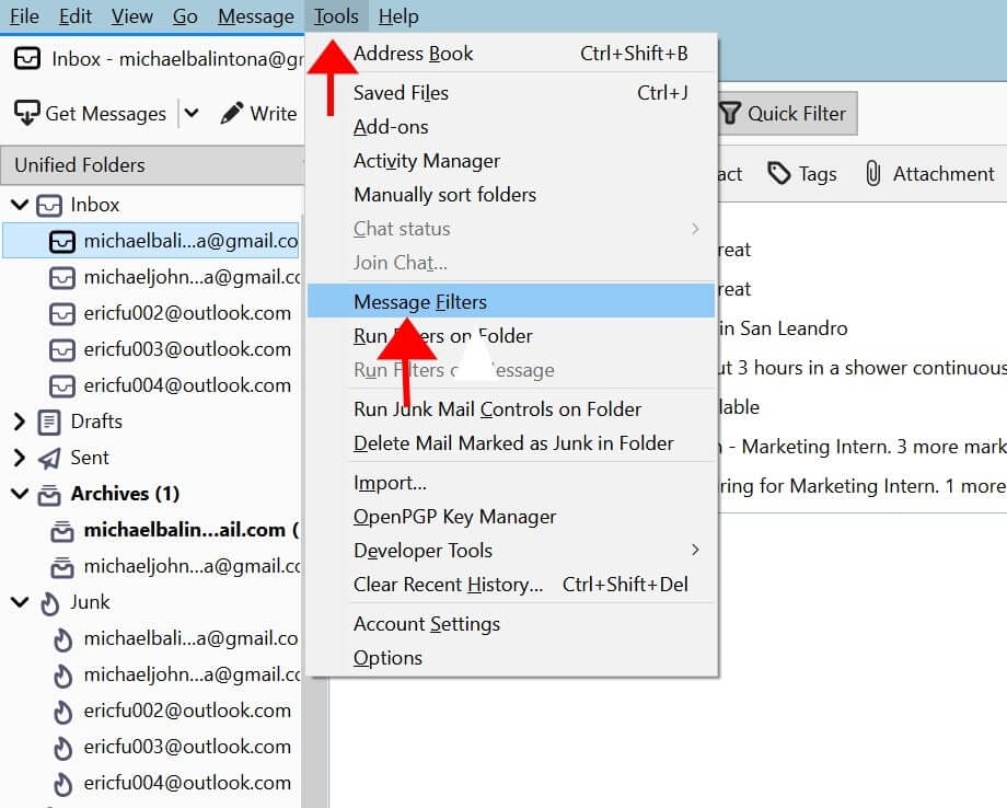 How To Read Your Emails In One Folder - Setting 1 Unified Inbox - YoYoFuMedia